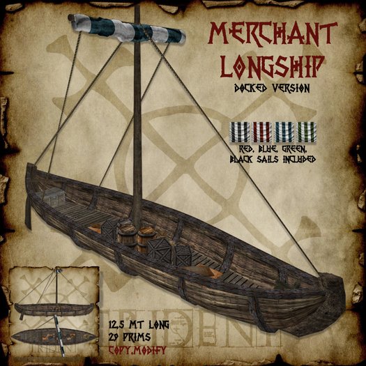 Second Life Marketplace - Longship [Merchant] [Docks]